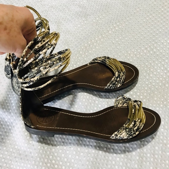 Tory Burch | Shoes | Tory Burch Metallic Mignon Gold Ring Flat Sandal ...